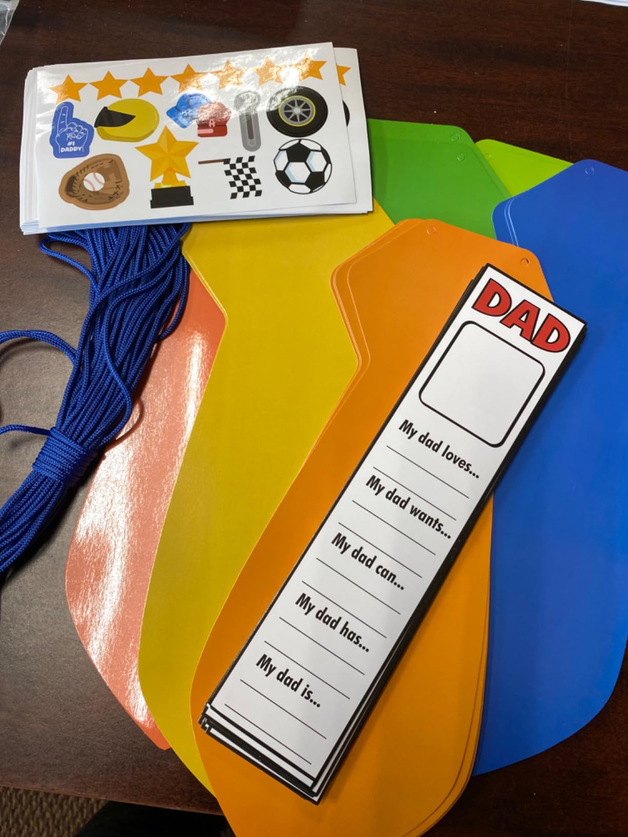 Amazon.com: Sabary 24 Set Father's Day Craft Kit for Kids DIY Father's ...