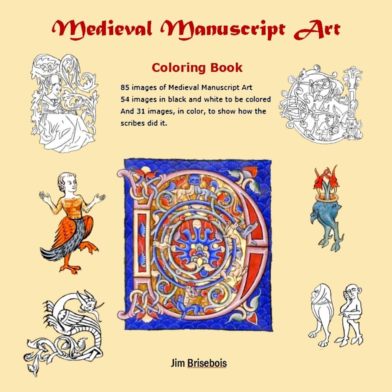 Amazon.com: Medieval Manuscript Art Colouring Book: 85 images of ...