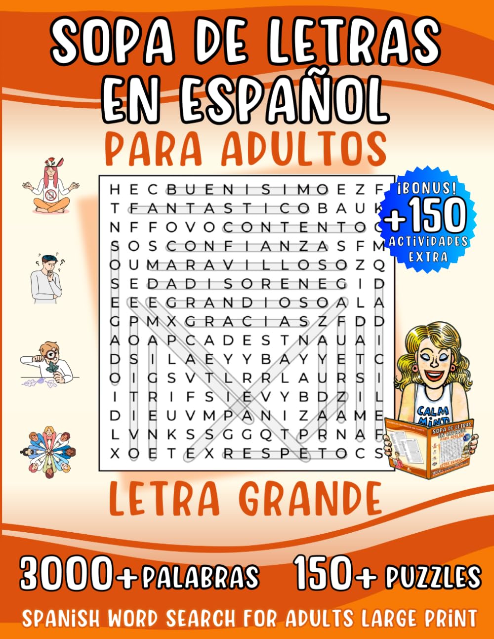 Snapklik.com : Sopa De Letras En Espanol Para Adultos Letra Grande: 3000+ Palabras Y 150 ...