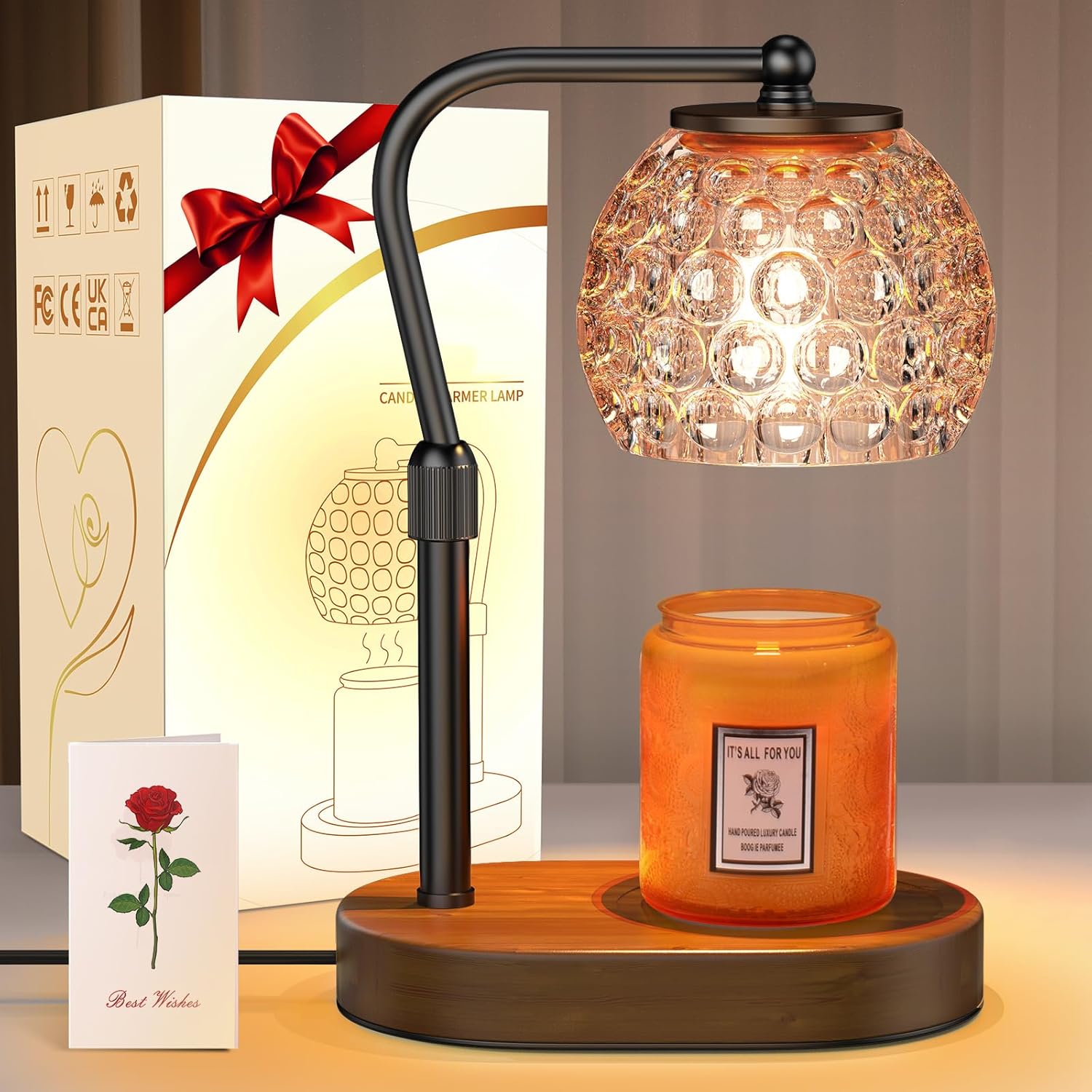 Amazon.com: Gifts for Women, Candle Warmer Lamp with Timer & Dimmer ...