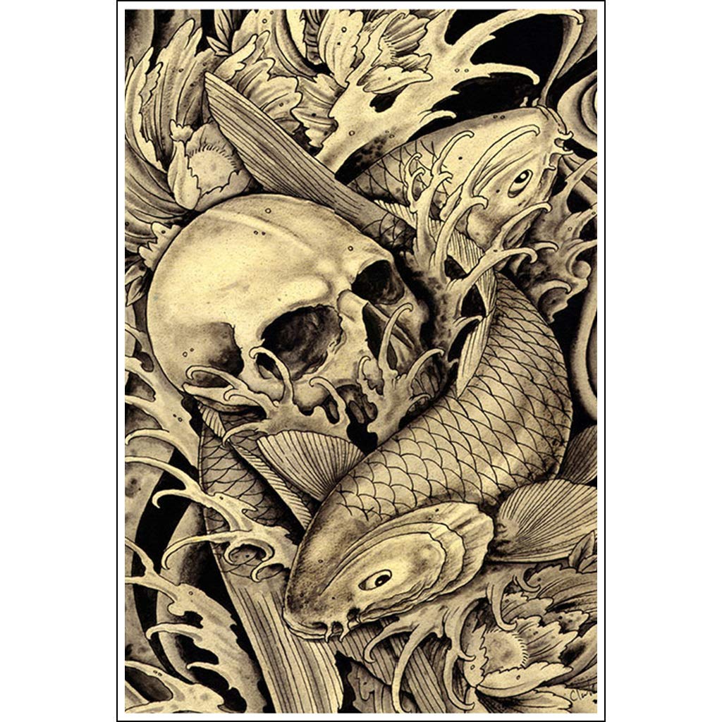 Traditional Japanese Skull Tattoos