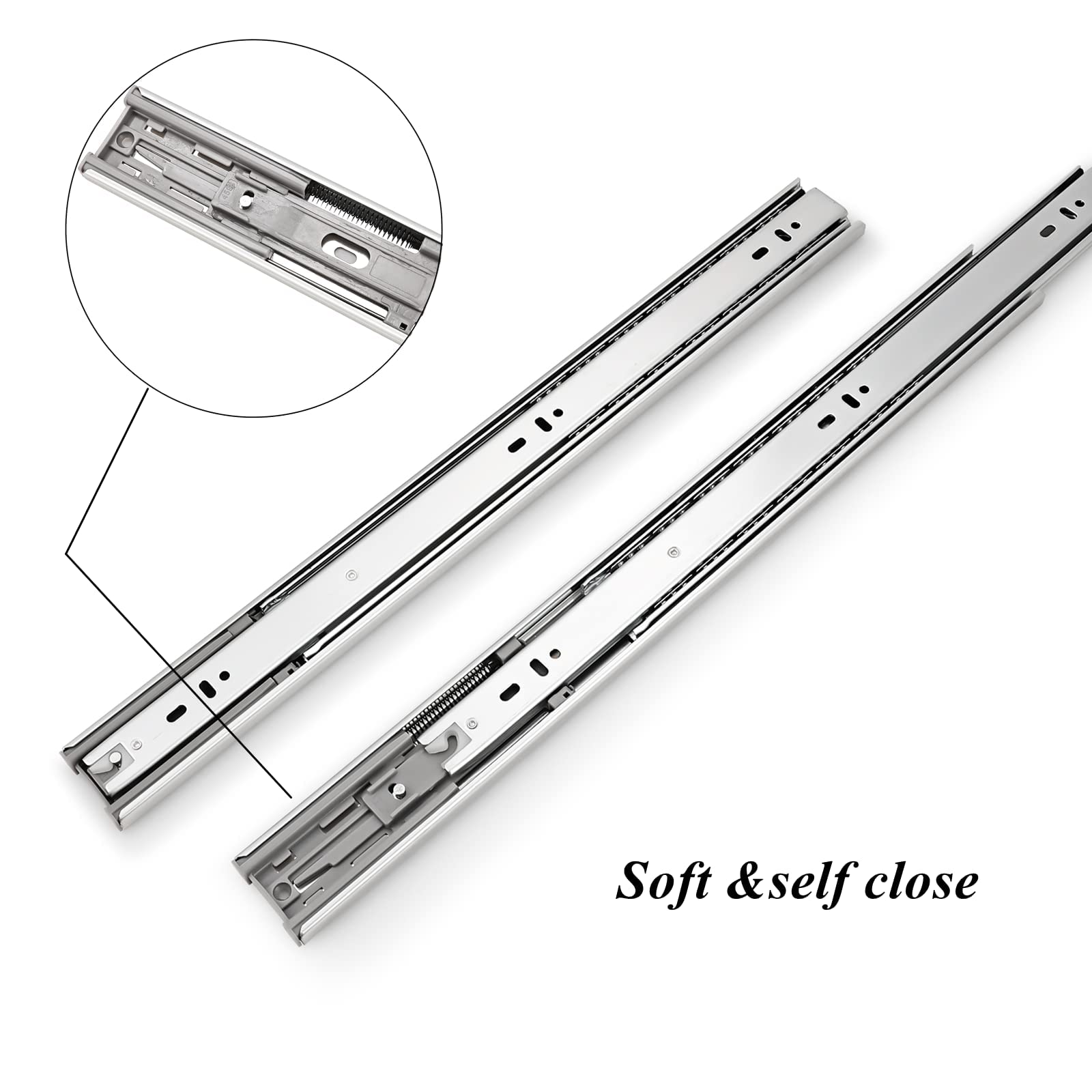 Snapklik.com : Gobrico 22 Inch Rear/Side Mount Drawer Slides, Ball ...