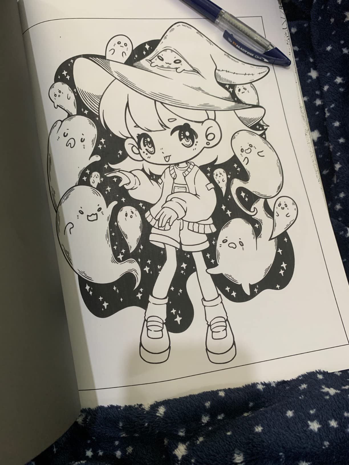 Chibi Witches Coloring Book: Kawaii Coloring Book Features Cute Chibi ...