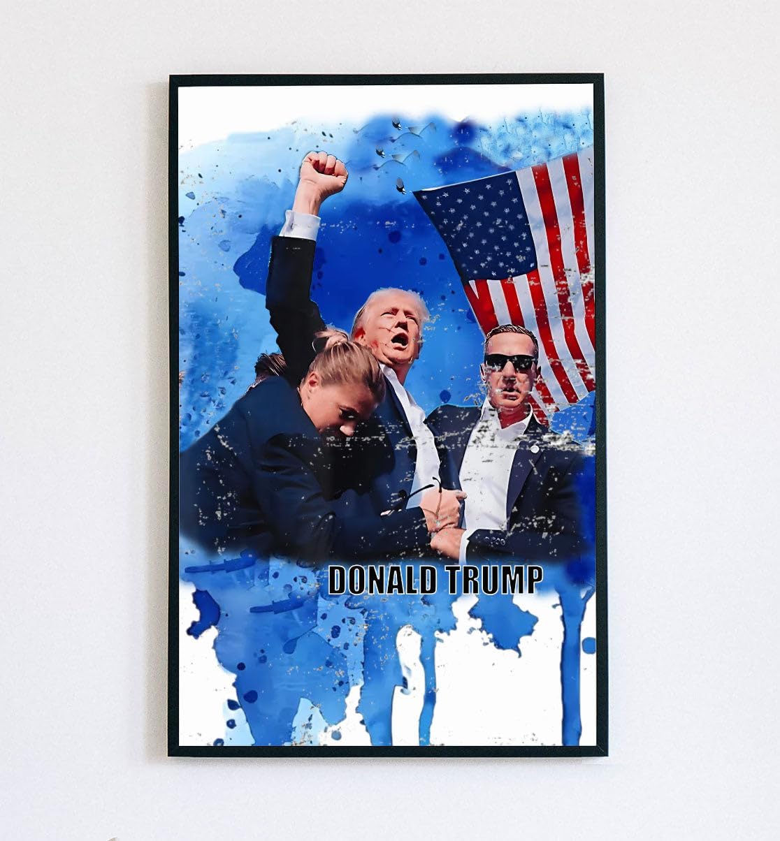 Amazon.com: YoungGift Donald Trump 2024 Campaign Poster - Shot, Fight ...
