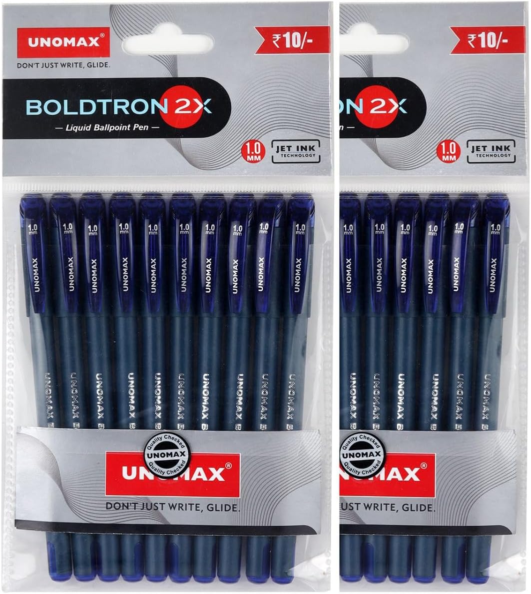 Unomax Ultron Neo 2X Liquid Ballpoint Pen-Pack Of 50 (A2X)|Assorted ...