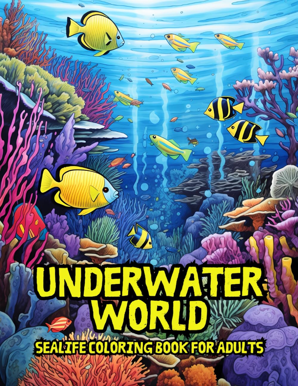 Amazon.com: Underwater World Sealife Coloring Book for Adults: Adult ...