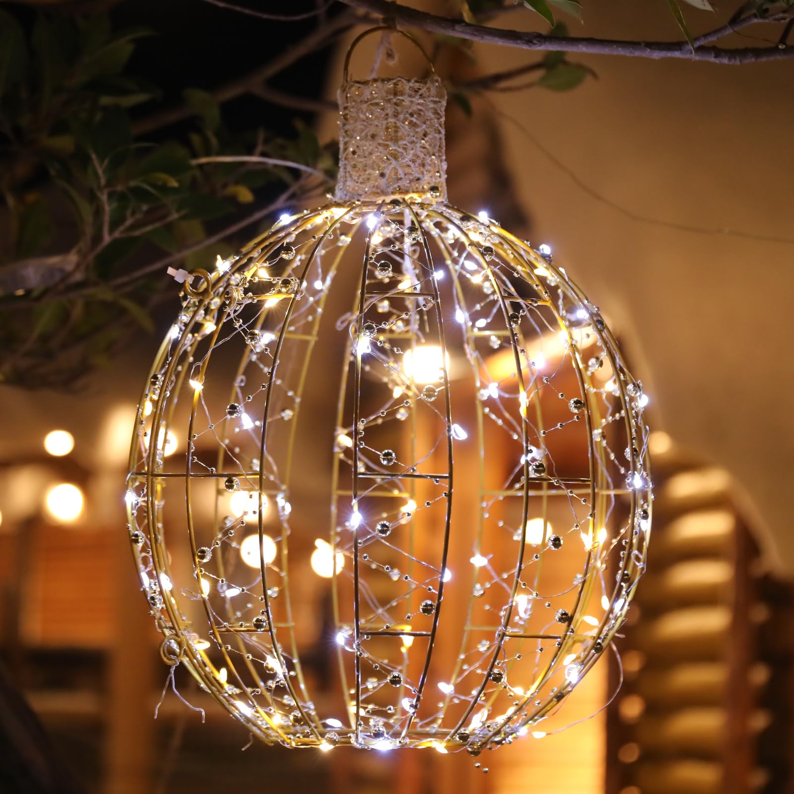 Amazon.com: MUMTOP Christmas Ball Lights, Sphere Christmas Lights, 14 ...