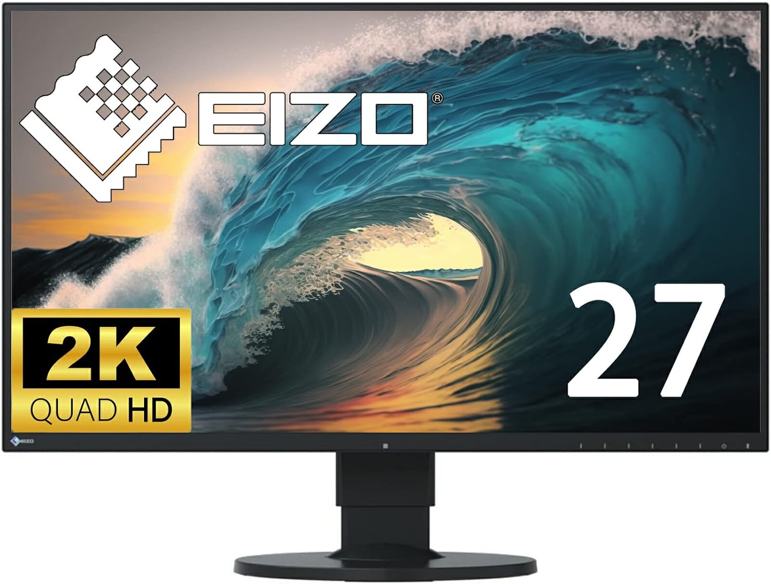 Amazon.co.jp: 【整備済み品】FlexScan EV2750-BK（黒）/フレームレス·IPS/27インチ/HDMI、Displayport対応/WQHD (2560 x 1440 ...