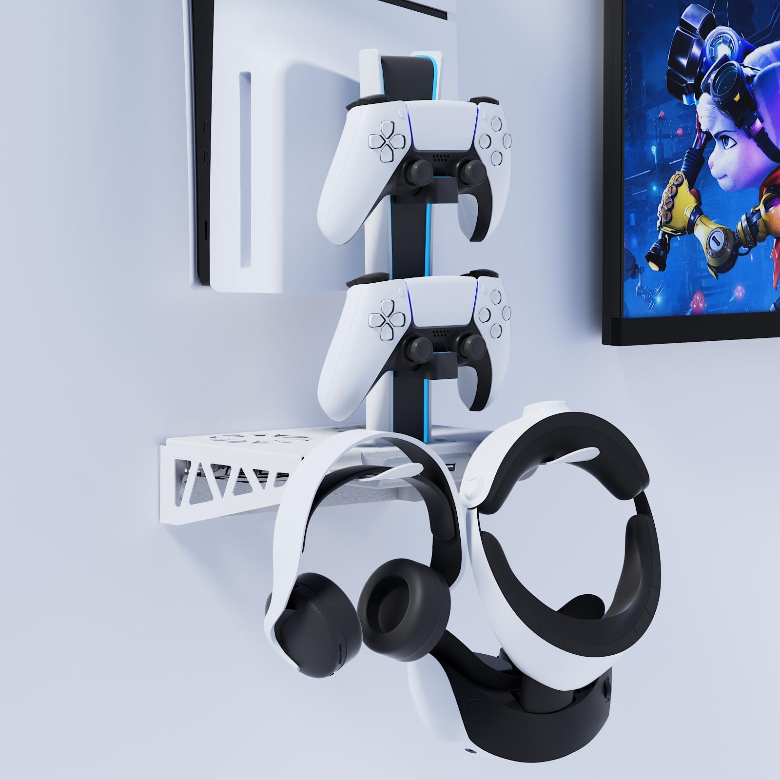 Amazon.com: Wall Mount Kit Charging Station Cooling Fan for PS5 Pro and ...