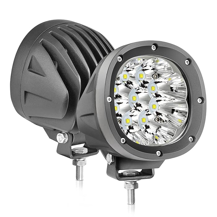 Buy Round LED Pod Lights, SWATOW INDUSTRIES 2PCS 90W 4 Inch Round LED ...