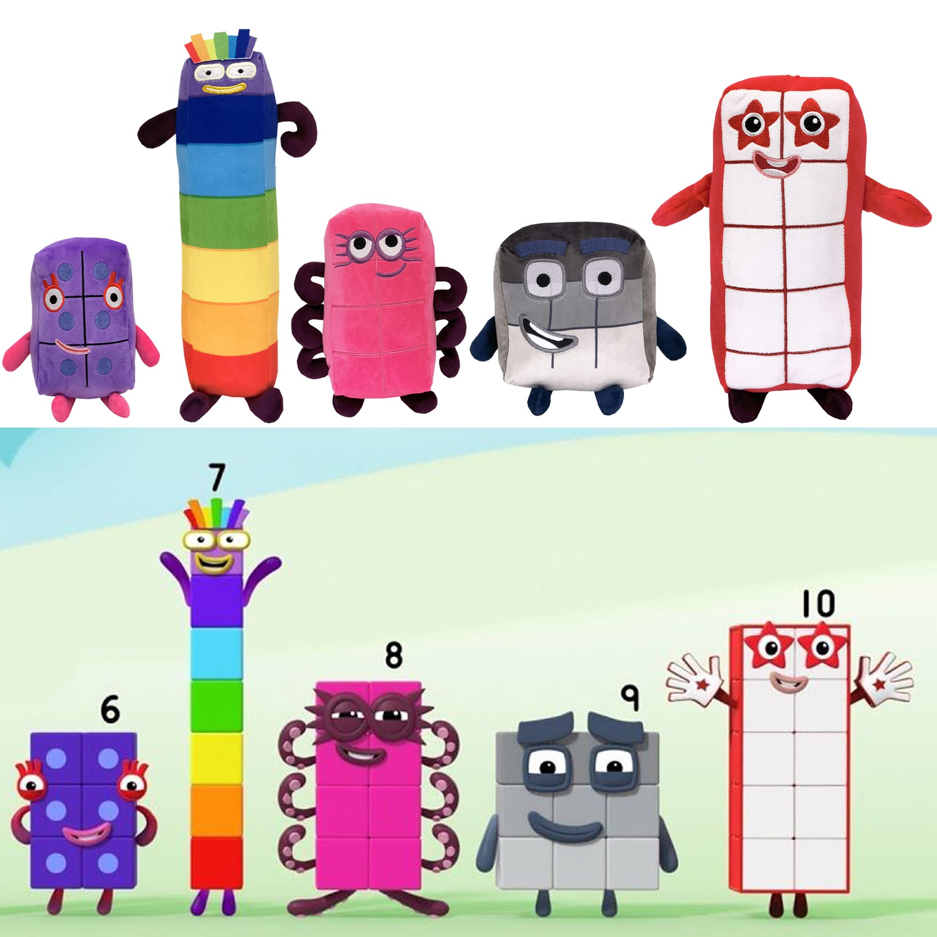Buy Numberblocks Plush Toys 6 10 Numberblocks Plush Preschool Plush