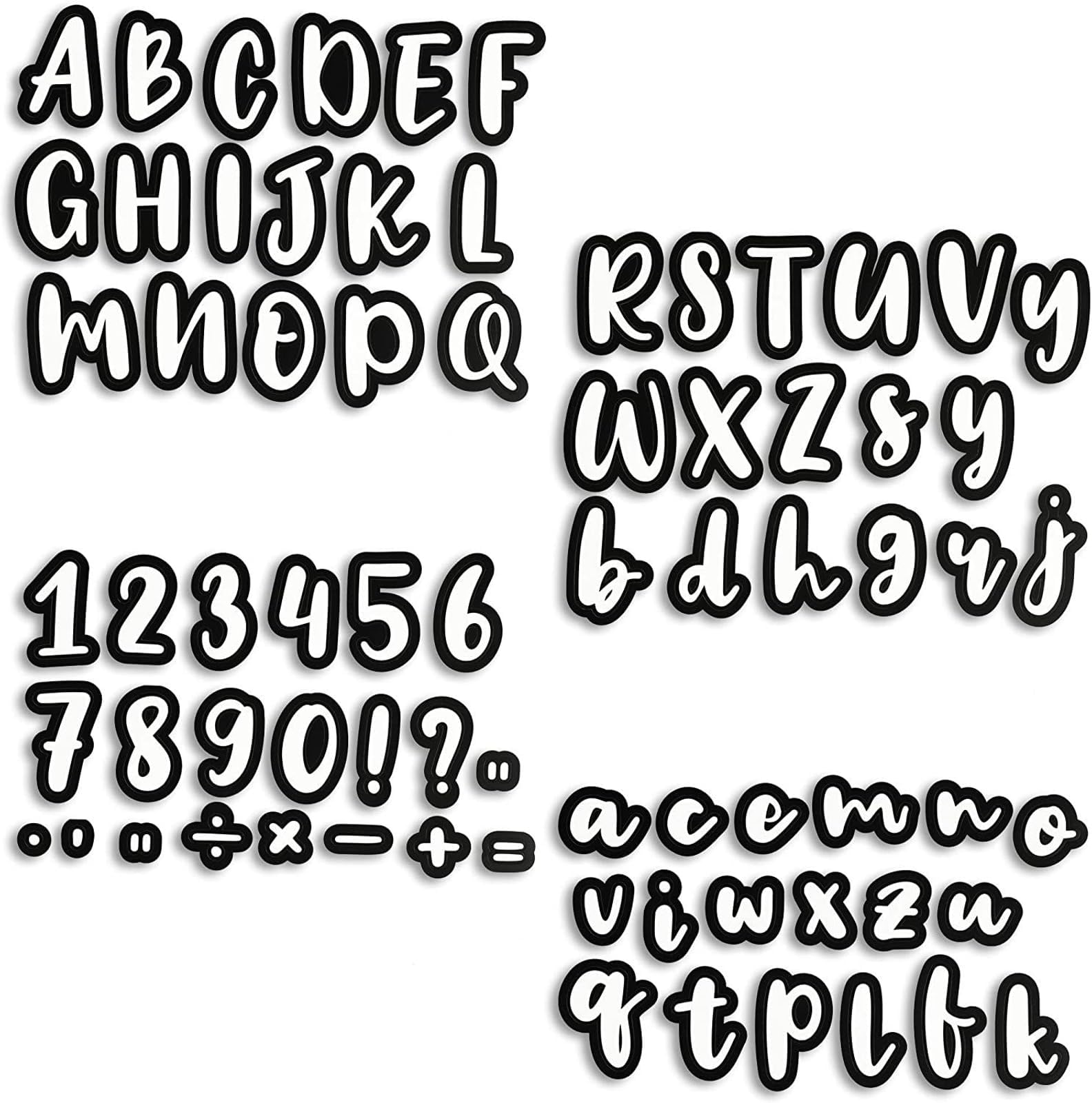 Amazon.com: Bright Creations 146 Piece Alphabet, Numbers, Punctuation ...
