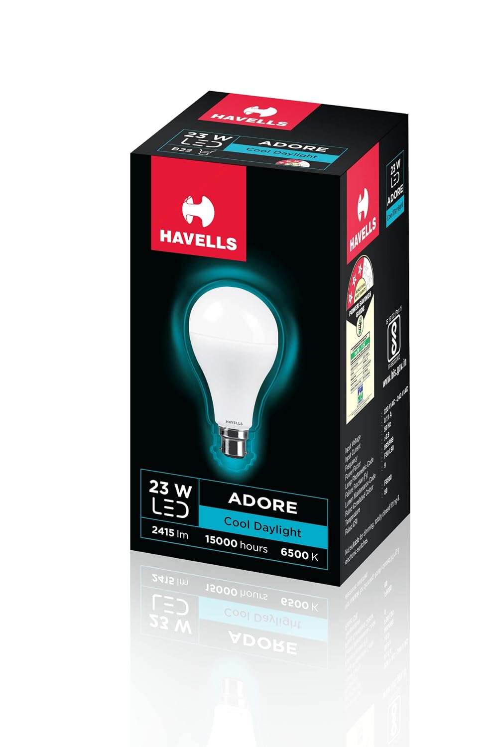 Buy Havells 23W LED B22 Cool Day Light Bulb|Energy Efficient|Ultra ...