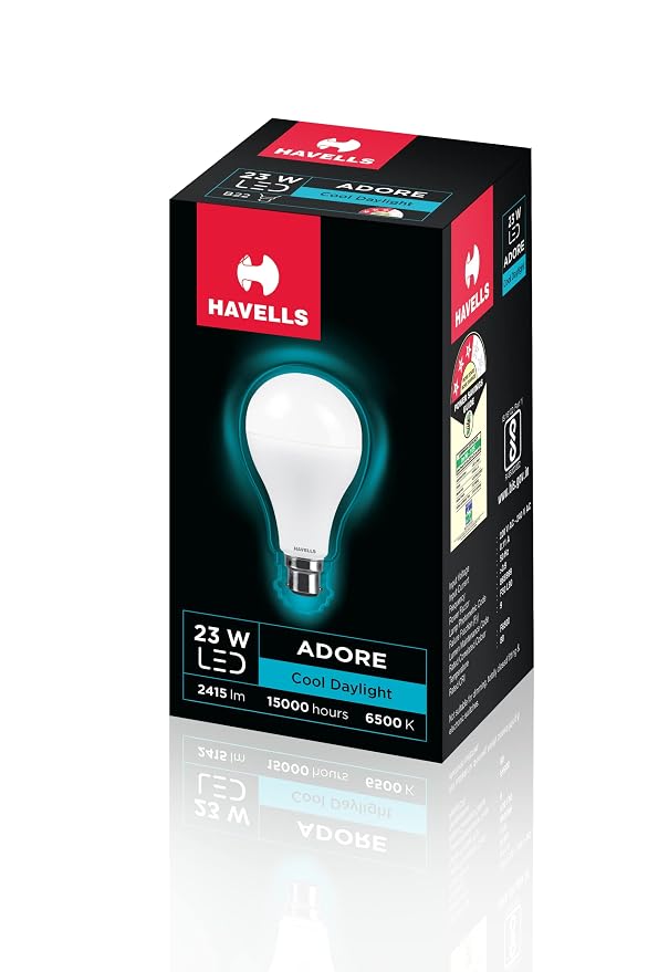 Buy Havells 23W LED B22 Cool Day Light Bulb|Energy Efficient|Ultra ...