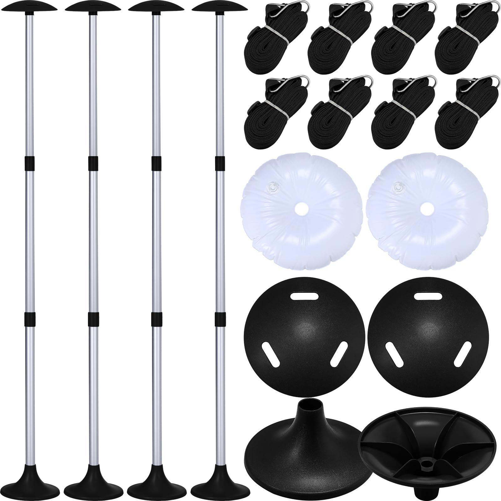 Datanly 20 Pcs Boat Cover Support System Include 4 Pcs Telescopic ...