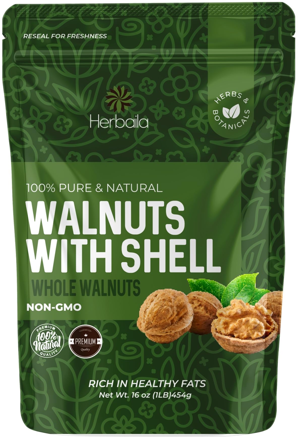 Amazon.com : Walnuts in Shell 1lb, Walnuts Whole. Raw Walnuts Unsalted ...