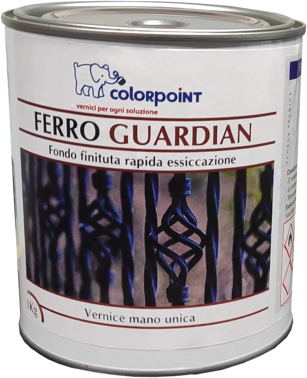 Color Point Ferro Guardian – Vernice Smalto per ferro con antiruggine ...