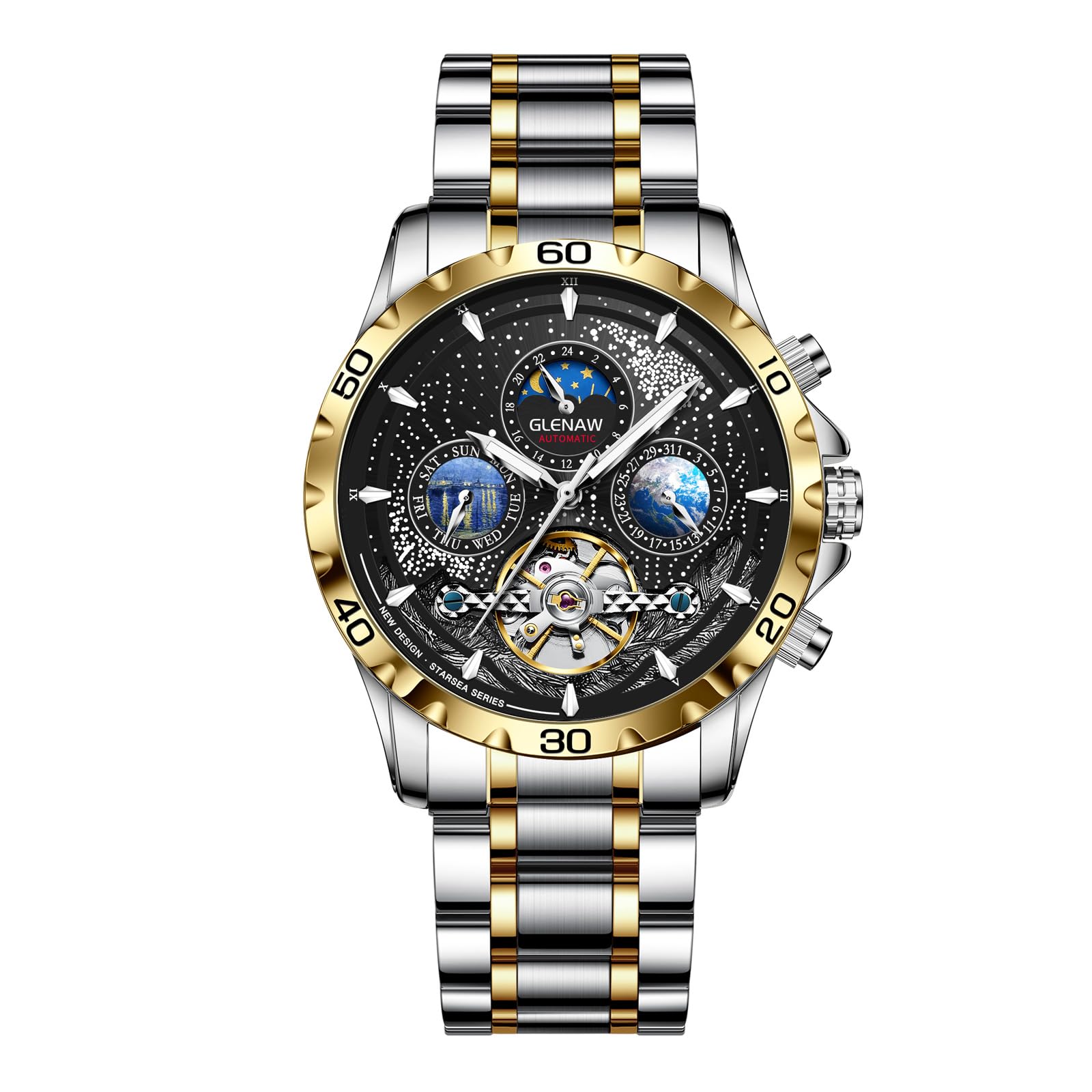 Amazon.com: Automatic Watches for Men, Multifunctional men's mechanical ...
