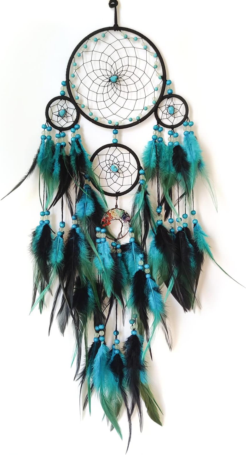 Amazon.com: SOYUZU Moon Dream Catcher for Bedroom Black and Blue ...
