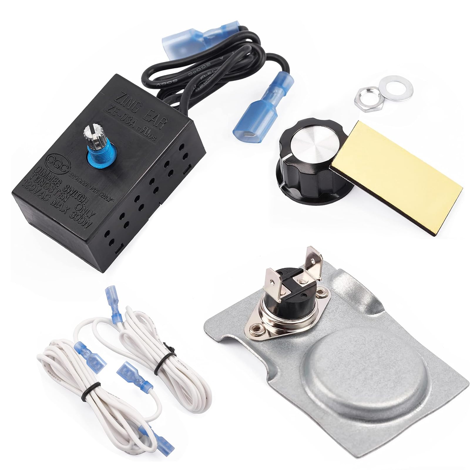 Amazon.com: Hiorucet Fireplace Thermostat & Rheostat Variable Speed ...