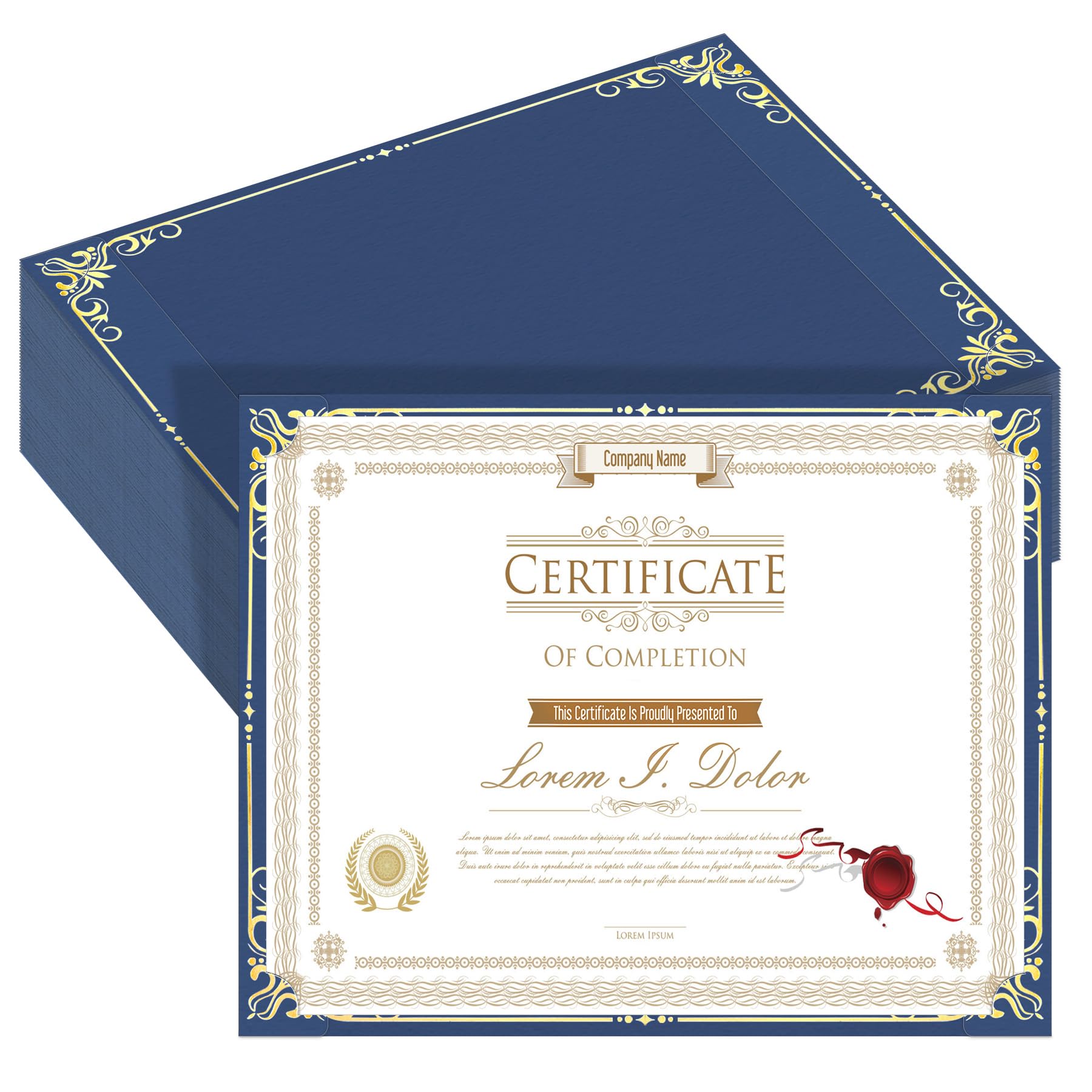 Amazon.com : HAUTOCO 50 Packs Single Sided Certificate Holders, Award ...