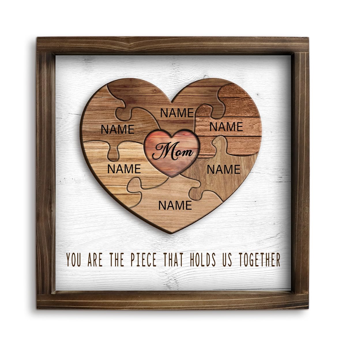 Amazon.com: Kas Home MOM, You Are The Piece That Holds Us Together ...