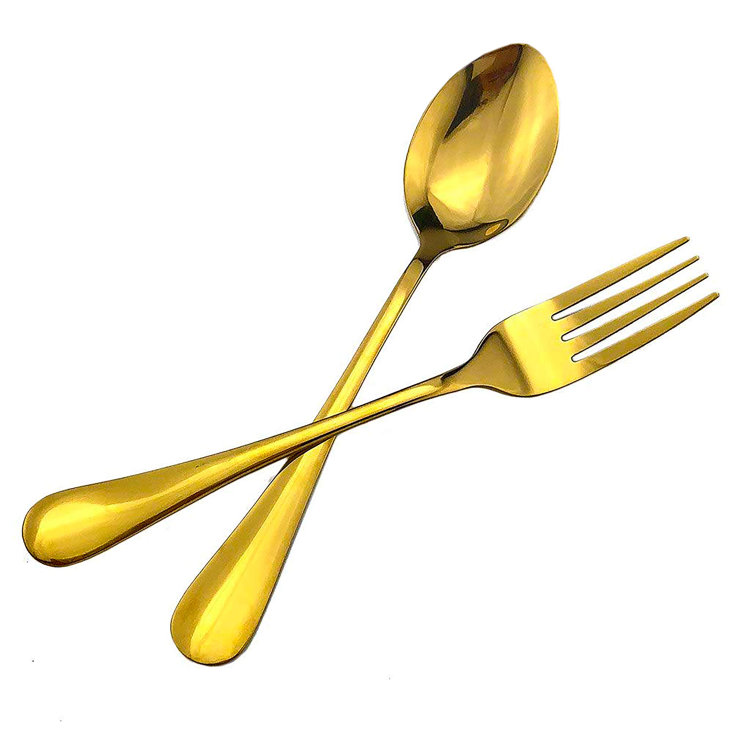 Gold Spoon And Fork Png