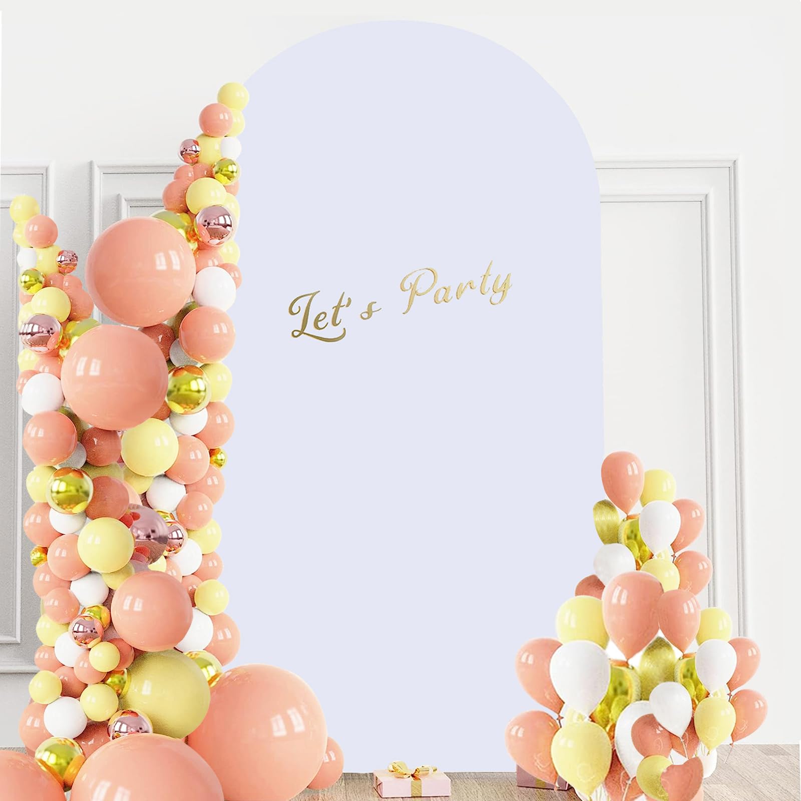 6.6FT Wedding Backdrop Cover, Balloon Arch Backdrop Spandex Covers ...