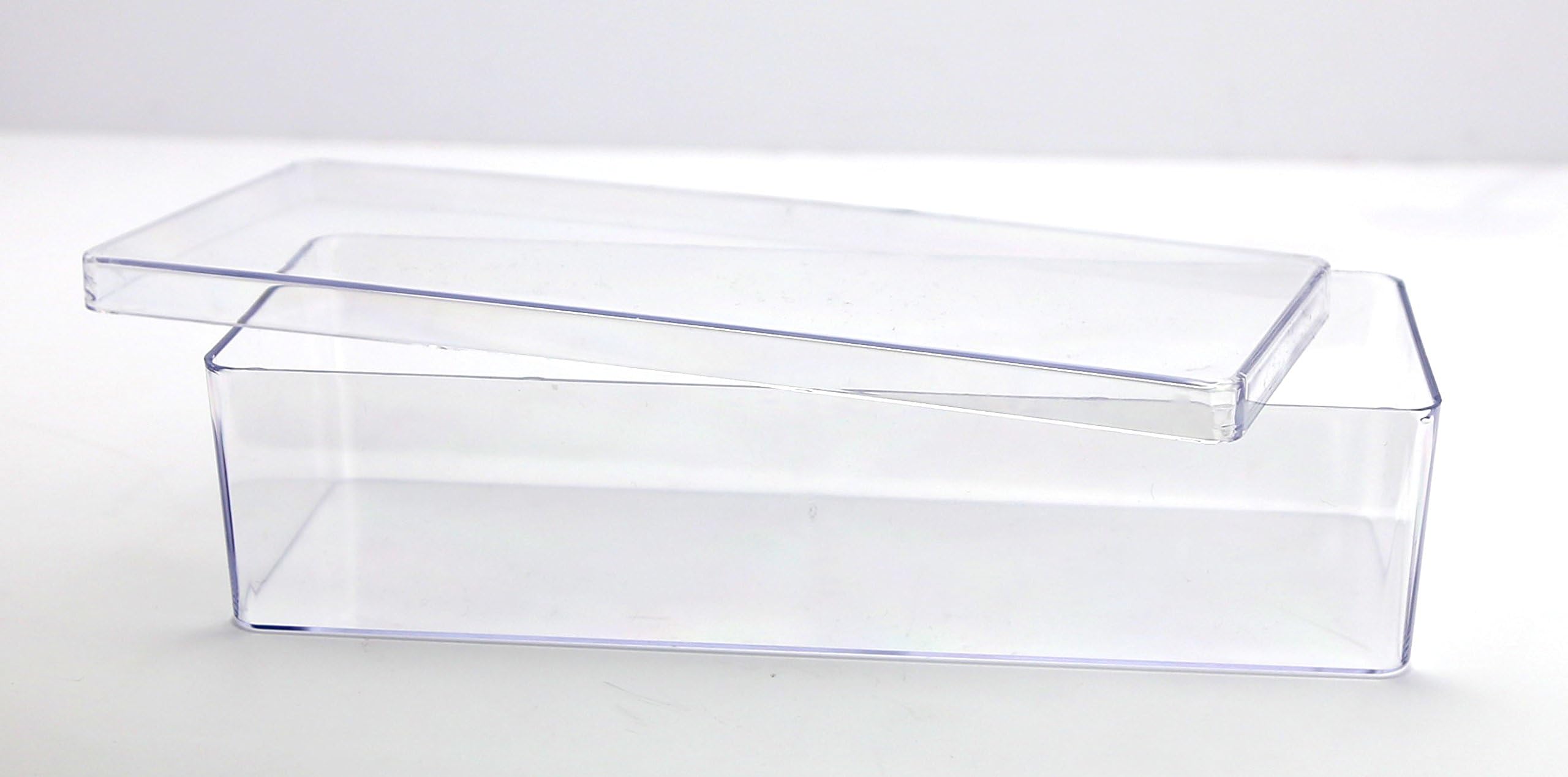Amazon.com: Clear Plastic Box - 9 1/2"L x 3 9/16" W x 2 1/4" H - 4 ...