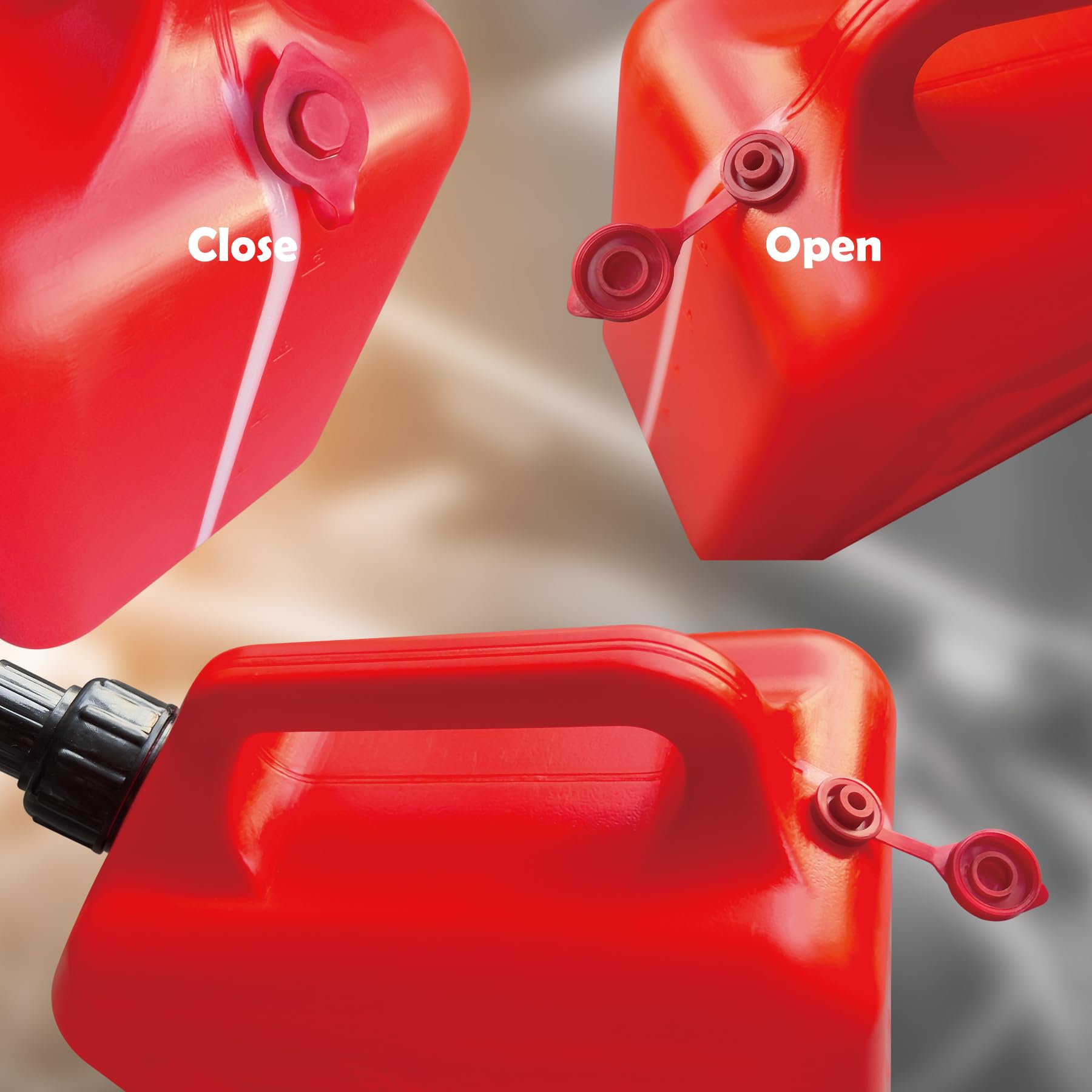 Snapklik.com : 5PCS Small Universal Can Vent Cap, Red Can Vent Cap ...