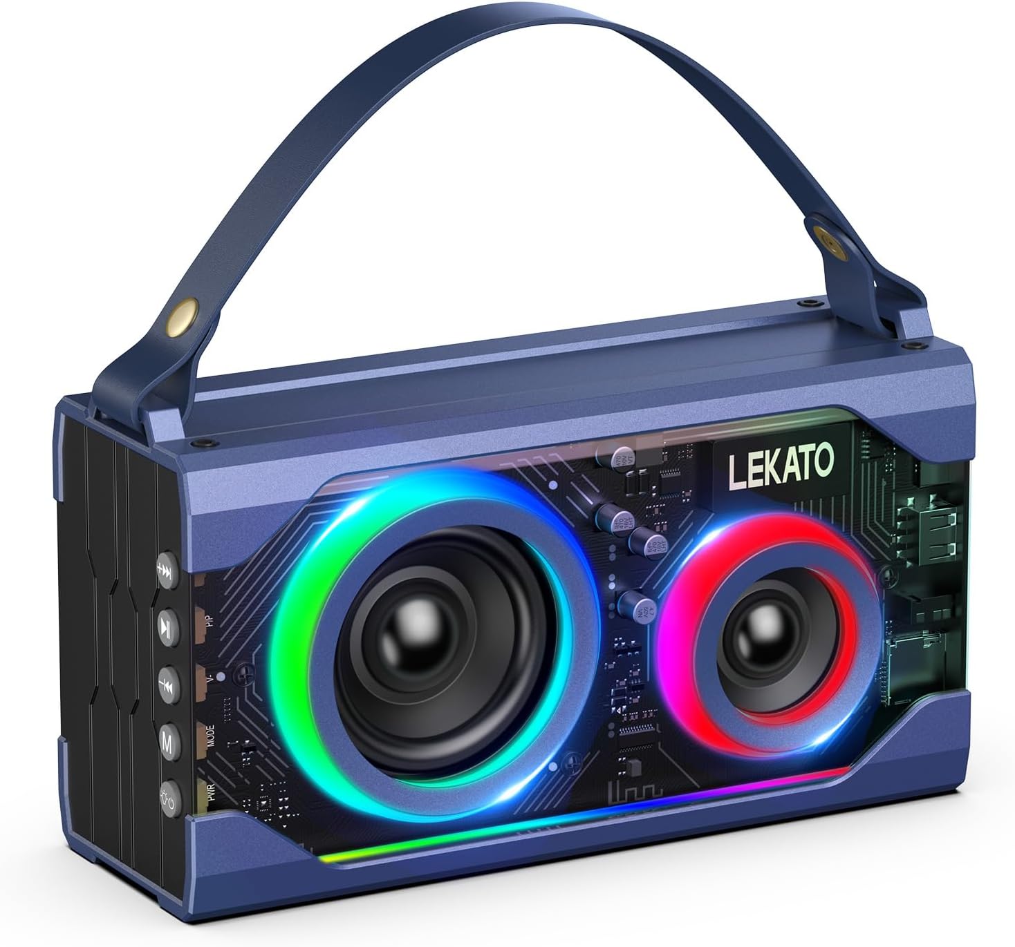Amazon.com: LEKATO Bluetooth Speaker, Transparent Wireless Speakers ...