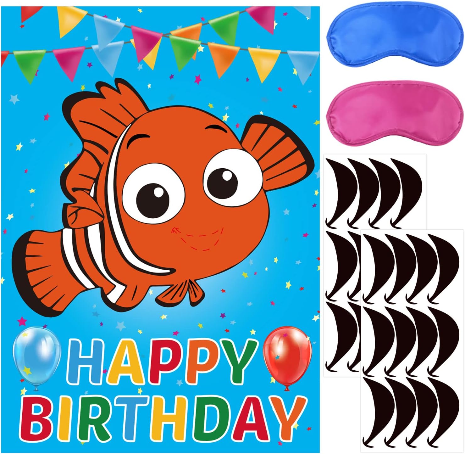 Amazon.com: Finding Inspired Nemo Birthday Party Supplies, Birthday ...