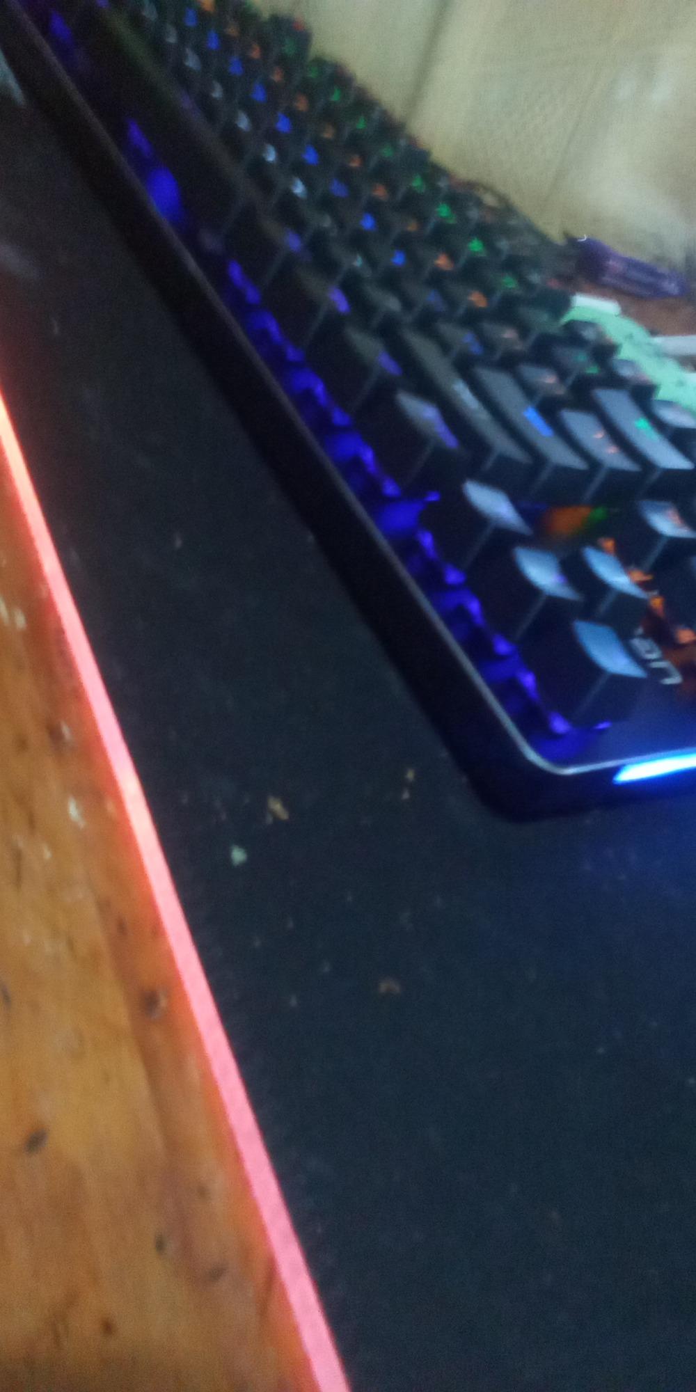 Hcman Teclado mecánico US Layout Mechanical Keyboard Blue Switches ...