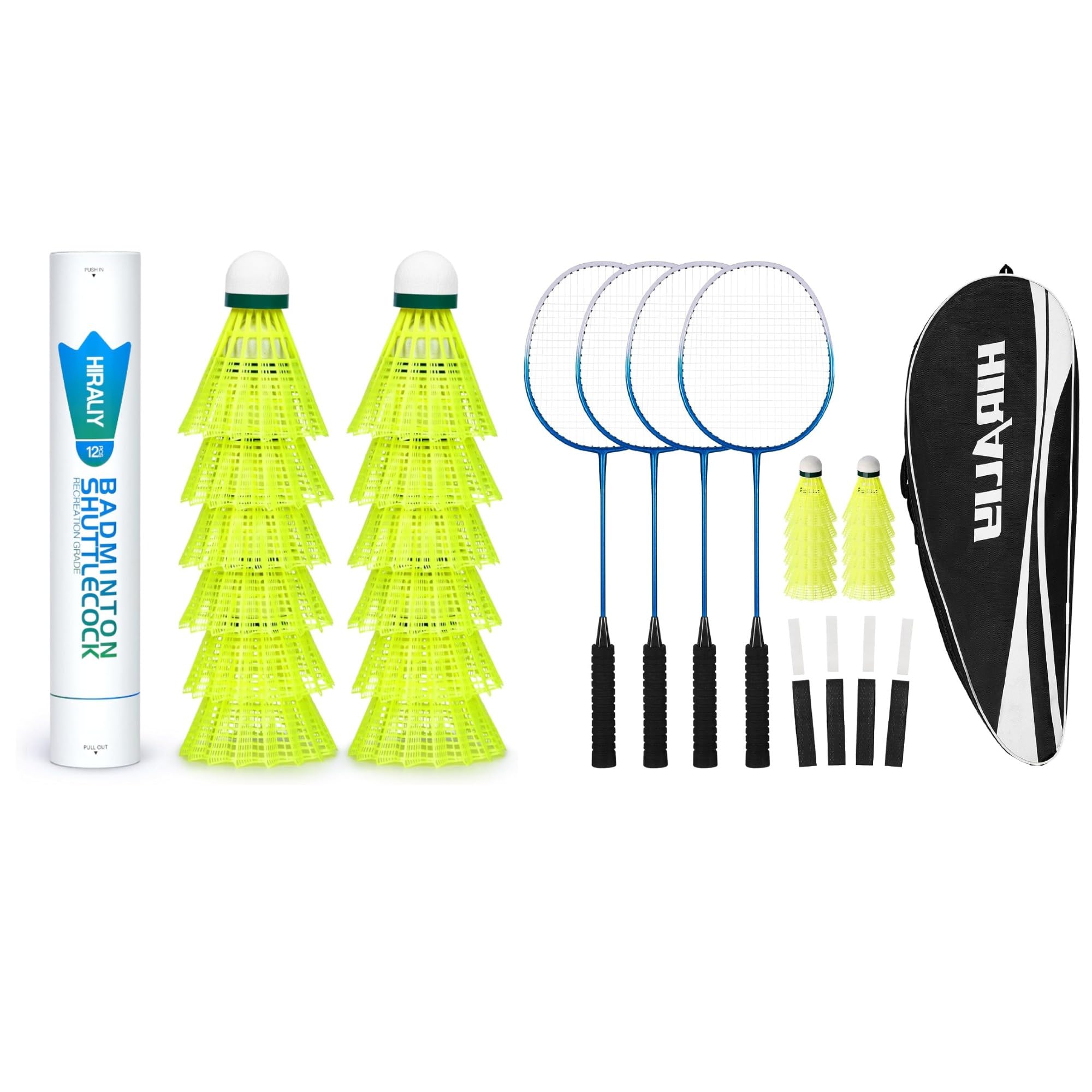 Amazon.com : HIRALIY 12 Pack Badminton Shuttlecocks Birdies, Badminton ...