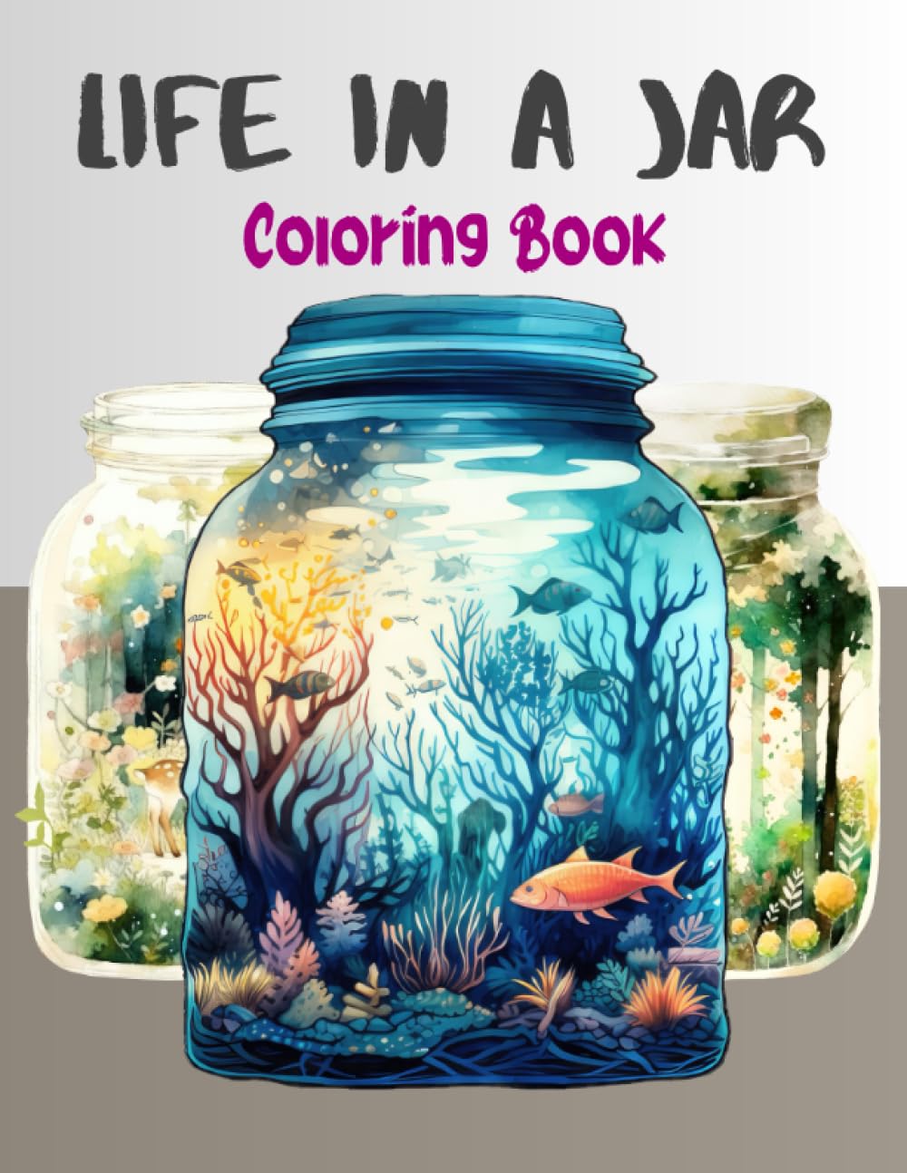 Amazon.com: Life In a Jar Coloring Book: Adorable Illustrations About ...