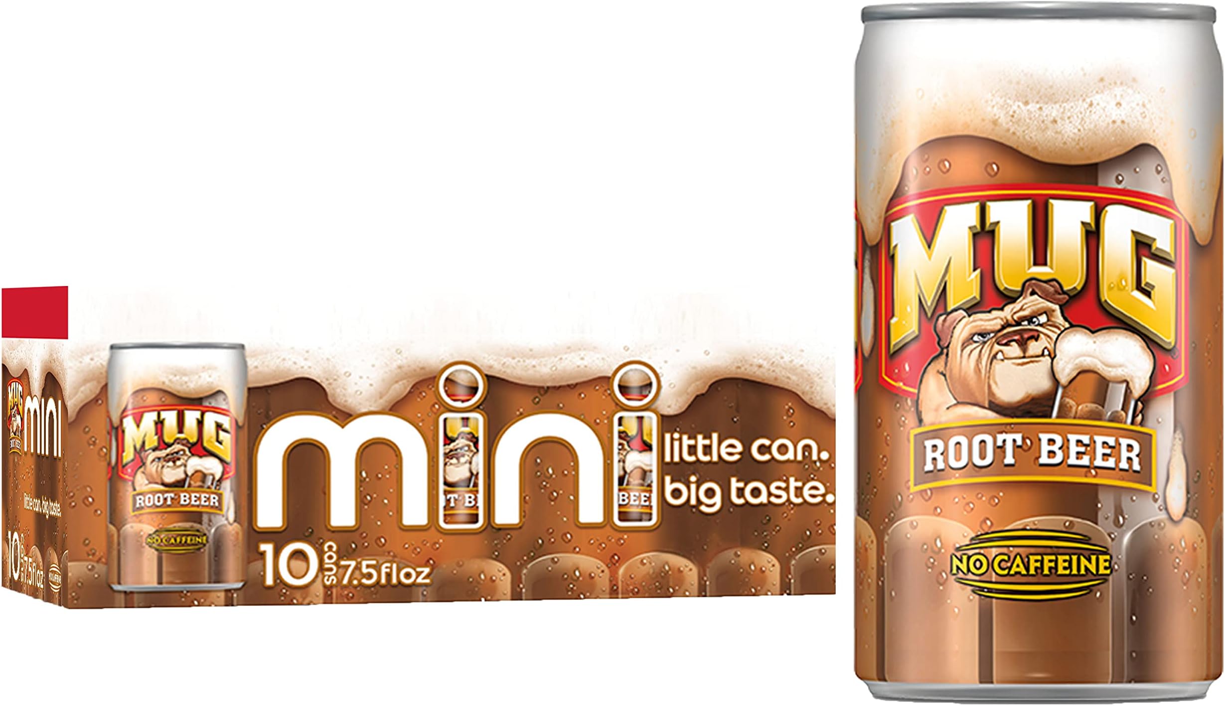 Amazon.com: A&W Root Beer Soda, Mini Cans, 10 pk, 7.5 Fl Oz : Grocery ...