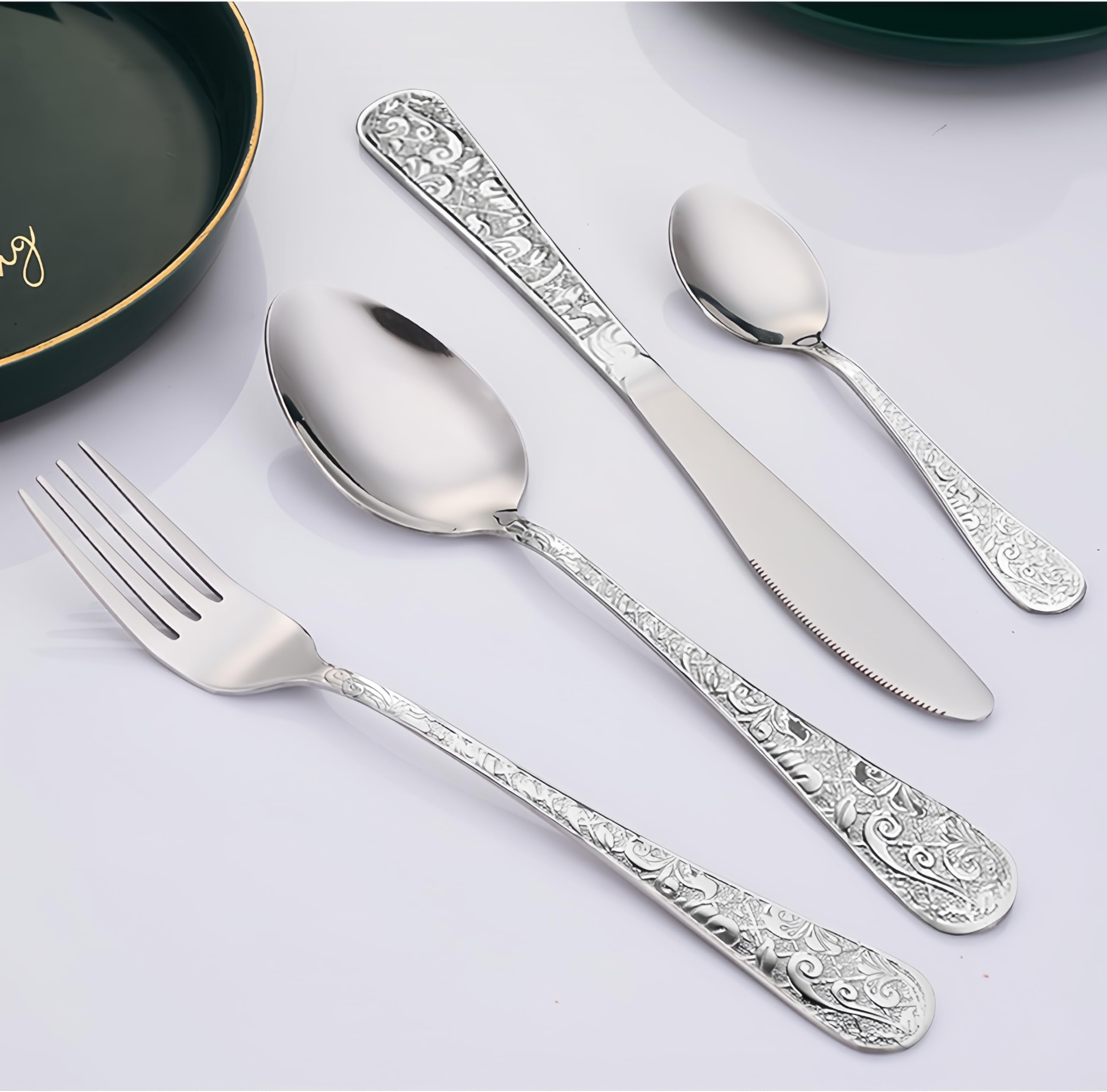 Amazon.com: Ranch Brands Stainless Silverware Set (20 piece) by Cowboy ...