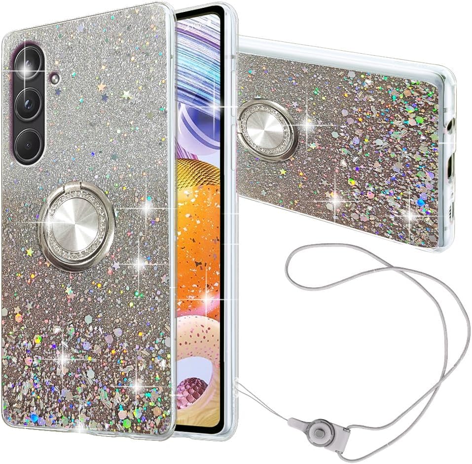Amazon.com: Changjia for Samsung Galaxy A15 5G Glitter Case for Women,Cute Bling Sparkle Sparkly ...