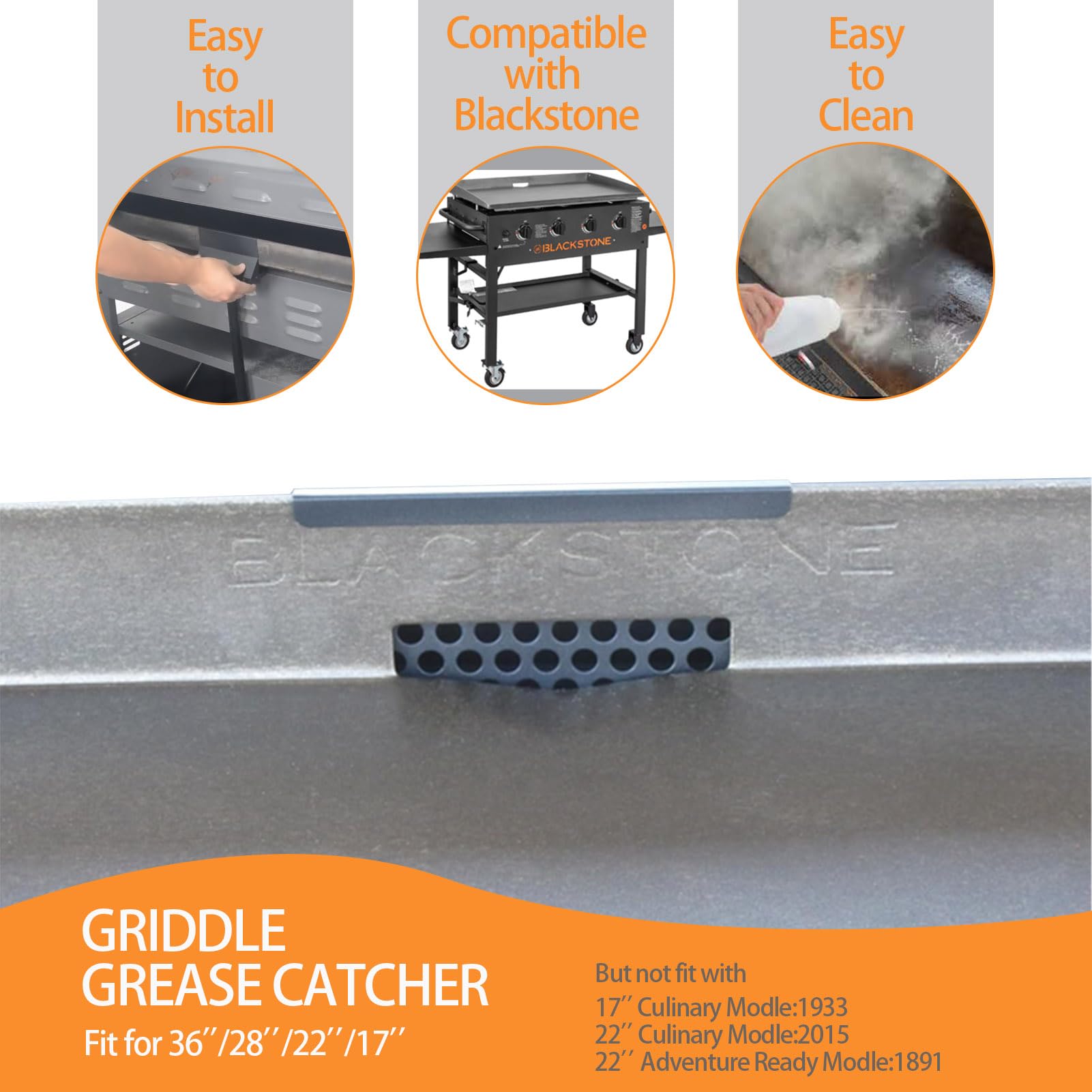 Snapklik.com : Grease Drainage System For Blackstone Rear Grease ...