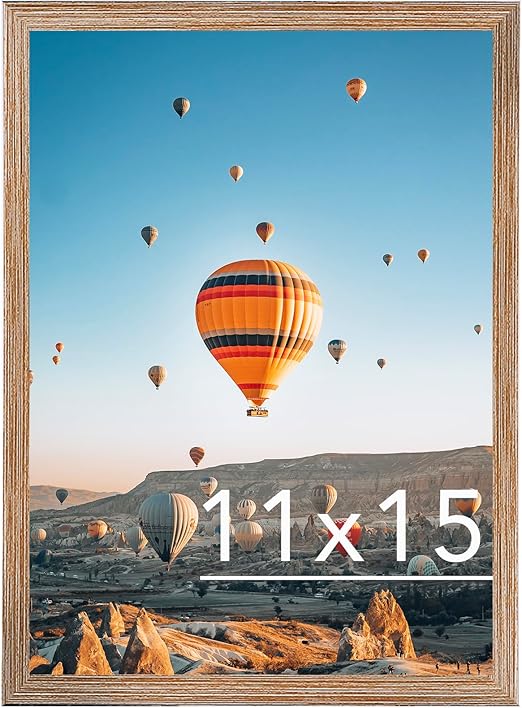 Amazon.com - JCJMY 11x15 Picture Frame Rustic Brown, Horizontal and ...