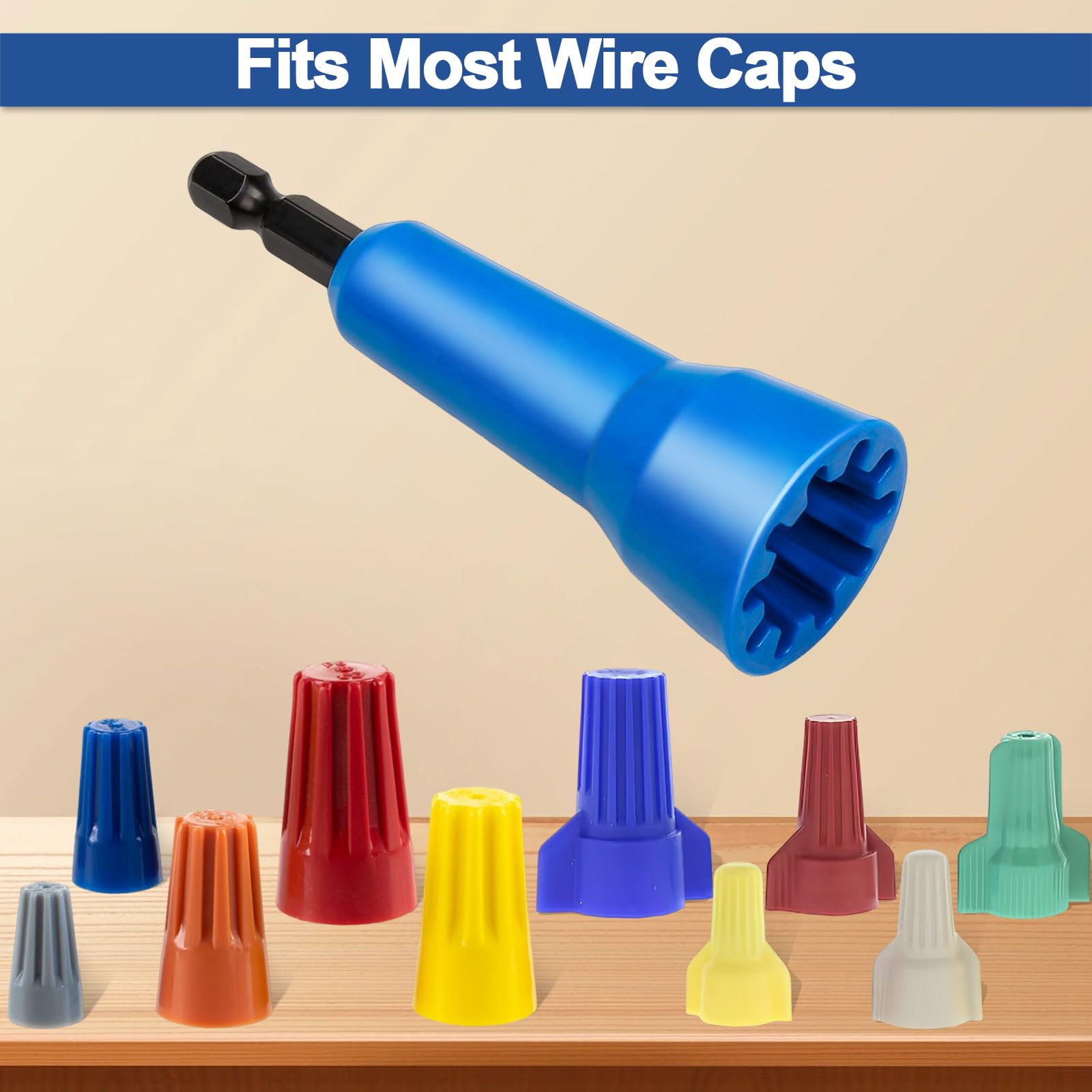 MUUPEG Wire Spinner 2-Piece Wire Nut Twister Tool For Drills - Spin ...