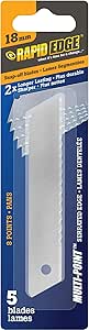 Rapid Edge Multi-Point 18mm Rapid Edge Serrated Snap-Off Utility Knife ...