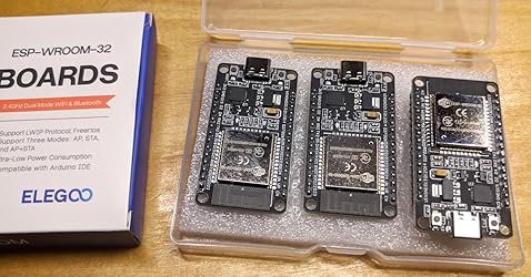 Amazon.com: ELEGOO 3PCS ESP-32 Development Board USB-C, 2.4GHz Dual ...