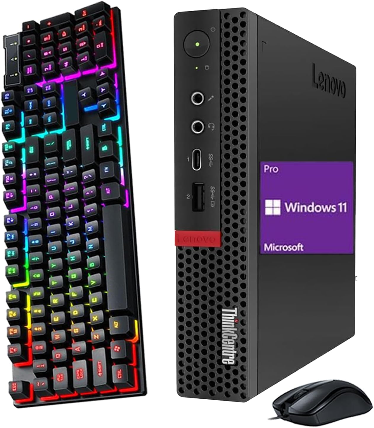 Amazon.com: Lenovo ThinkCentre M720Q Tiny Desktop Computer PC, Intel ...