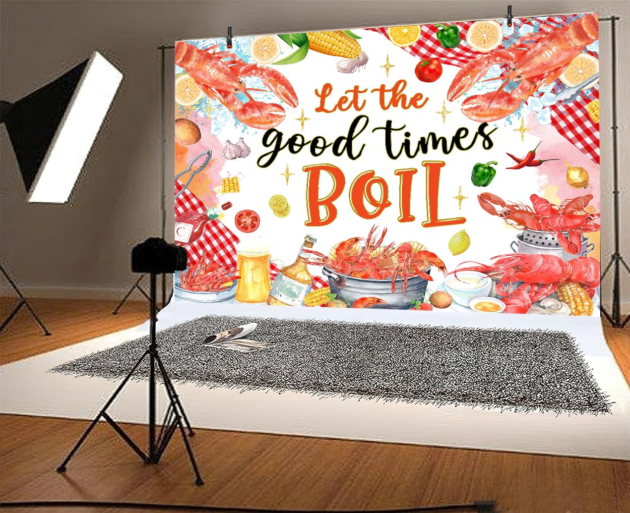 Crawfish Boil Seafood Party Photo Background Crawfish Boil Backdrop ...
