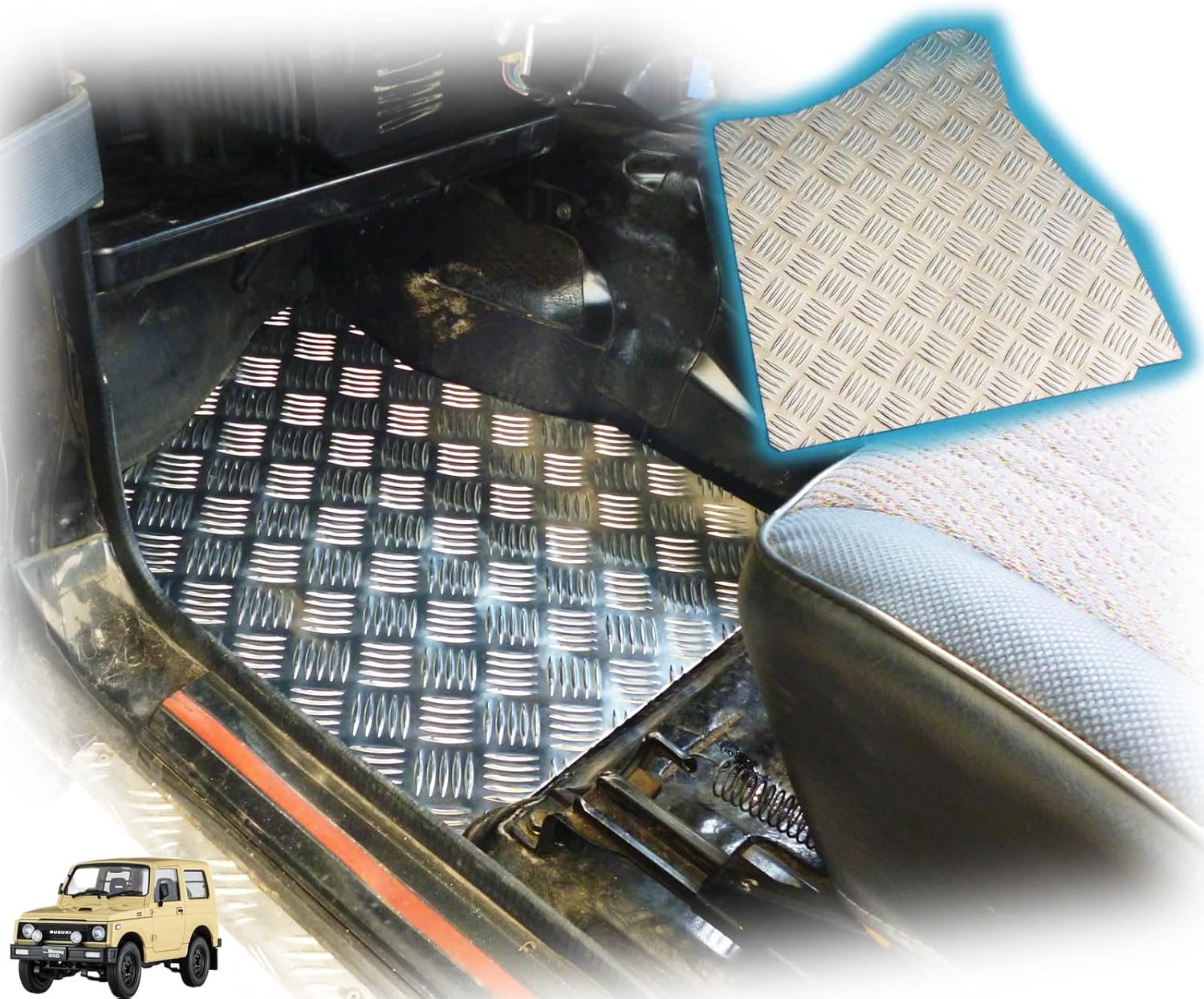 Amazon | NTS GIKEN (NTS技研) フロント・フロアパネル JA11 / SJ30 /JA71 / JA22 / JA12 ジムニー jimny フロント 足元 フロアパネル ...