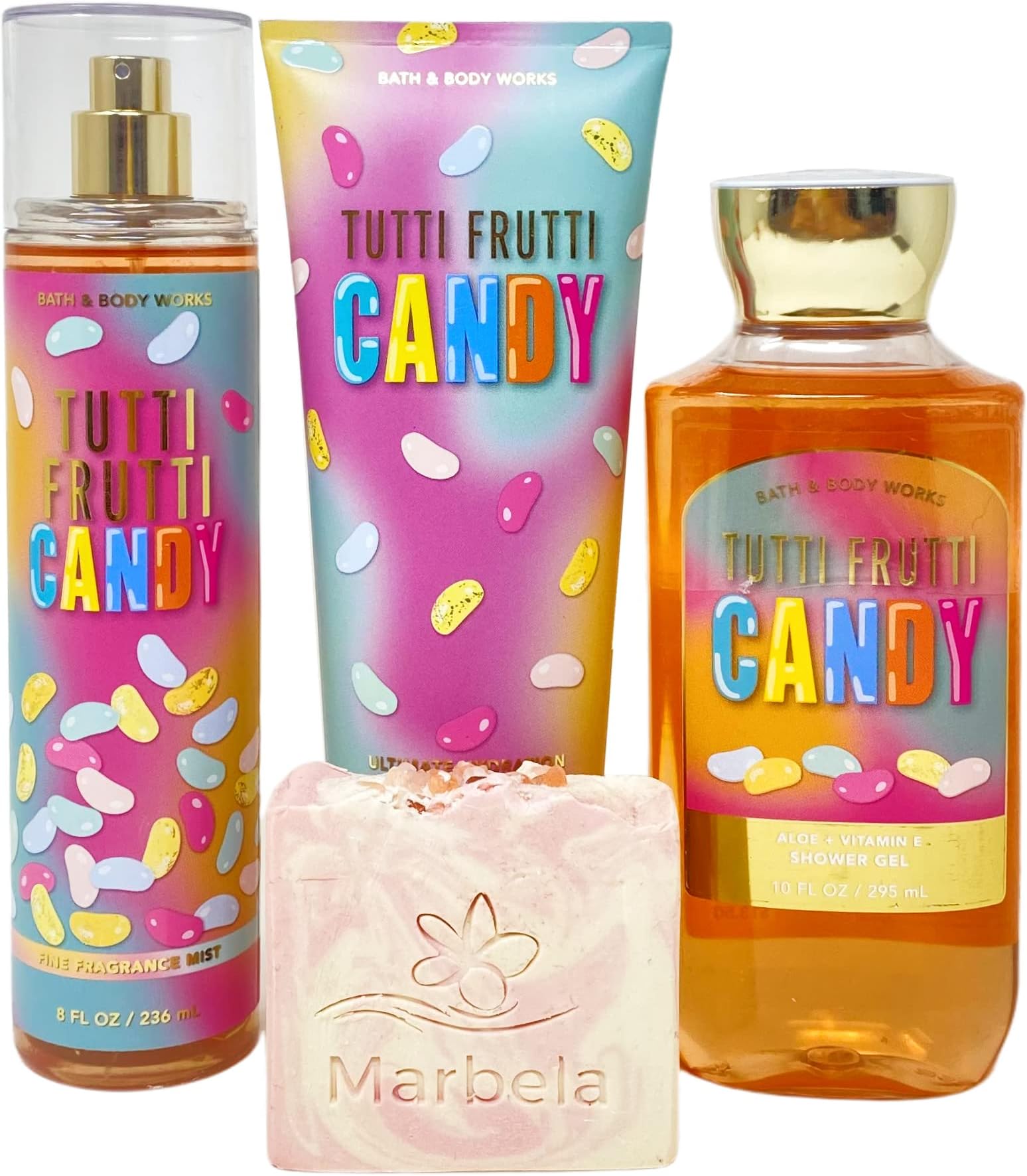 Amazon.com : Bath & Body Works Tutti Frutti Candy 3 Piece Gift Set ...