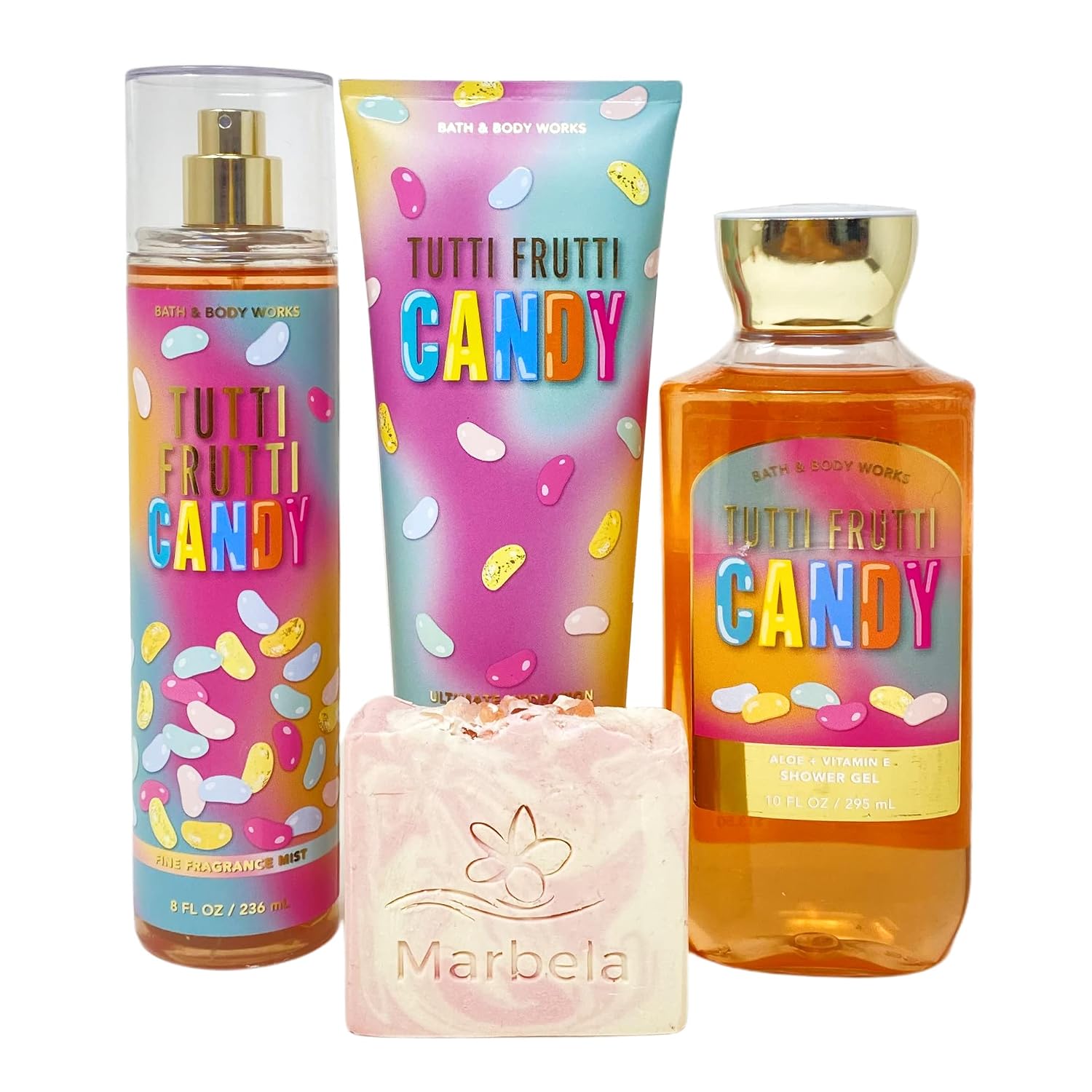 Amazon.com : Bath & Body Works Tutti Frutti Candy 3 Piece Gift Set ...