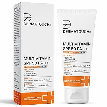 DERMATOUCH Multivitamin SPF 50 PA+++ Sunscreen Gel