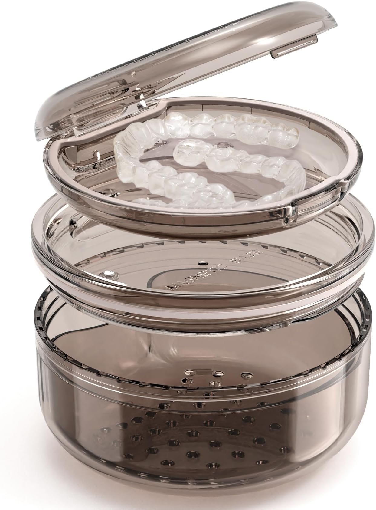 Amazon.com : Denture Case Retainer Cleaning Case: 2 in 1 Retainer Case ...